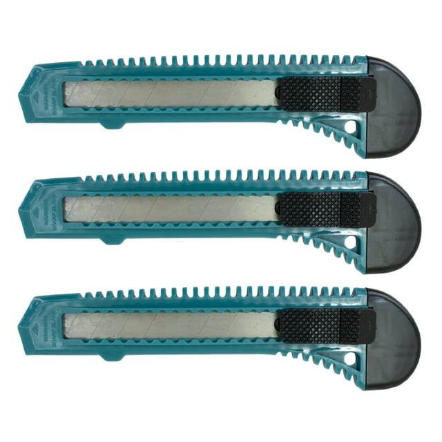 MotoProducts 3 Turquoise Retractable Utility Knife Wholesale 6 inch ...