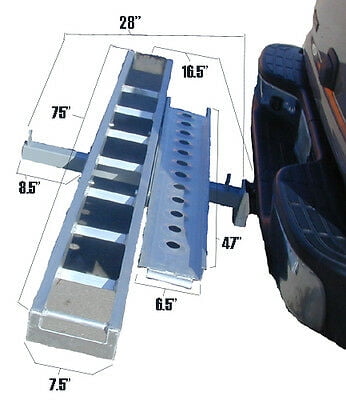 MotoProducts Aluminum Motorcycle Dirt Bike Carrier Trailer Hauler 2 ...