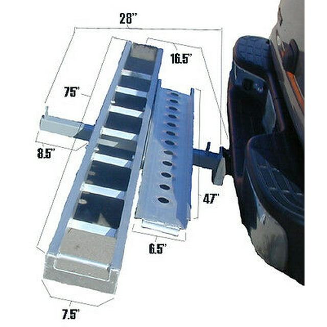 MotoProducts Aluminum Motorcycle Dirt Bike Carrier Trailer Hauler 2 ...