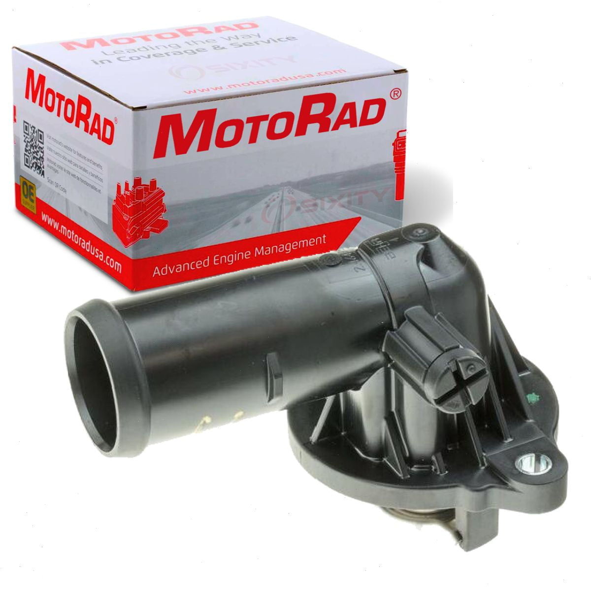 MotoRad Coolant Thermostat Housing Assembly compatible with Jeep ...