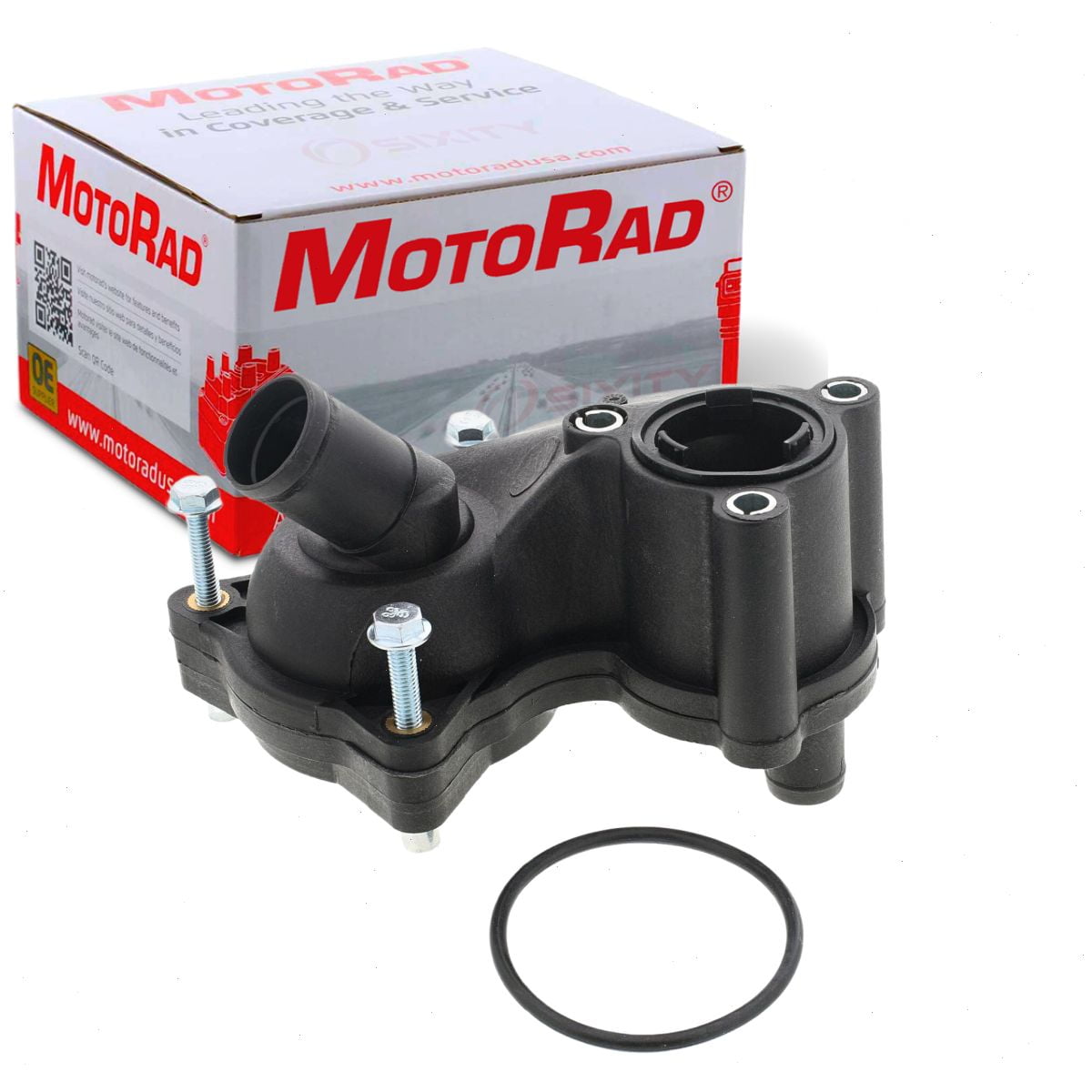 MotoRad Engine Coolant Water Outlet compatible with Ford Ranger 2010 ...
