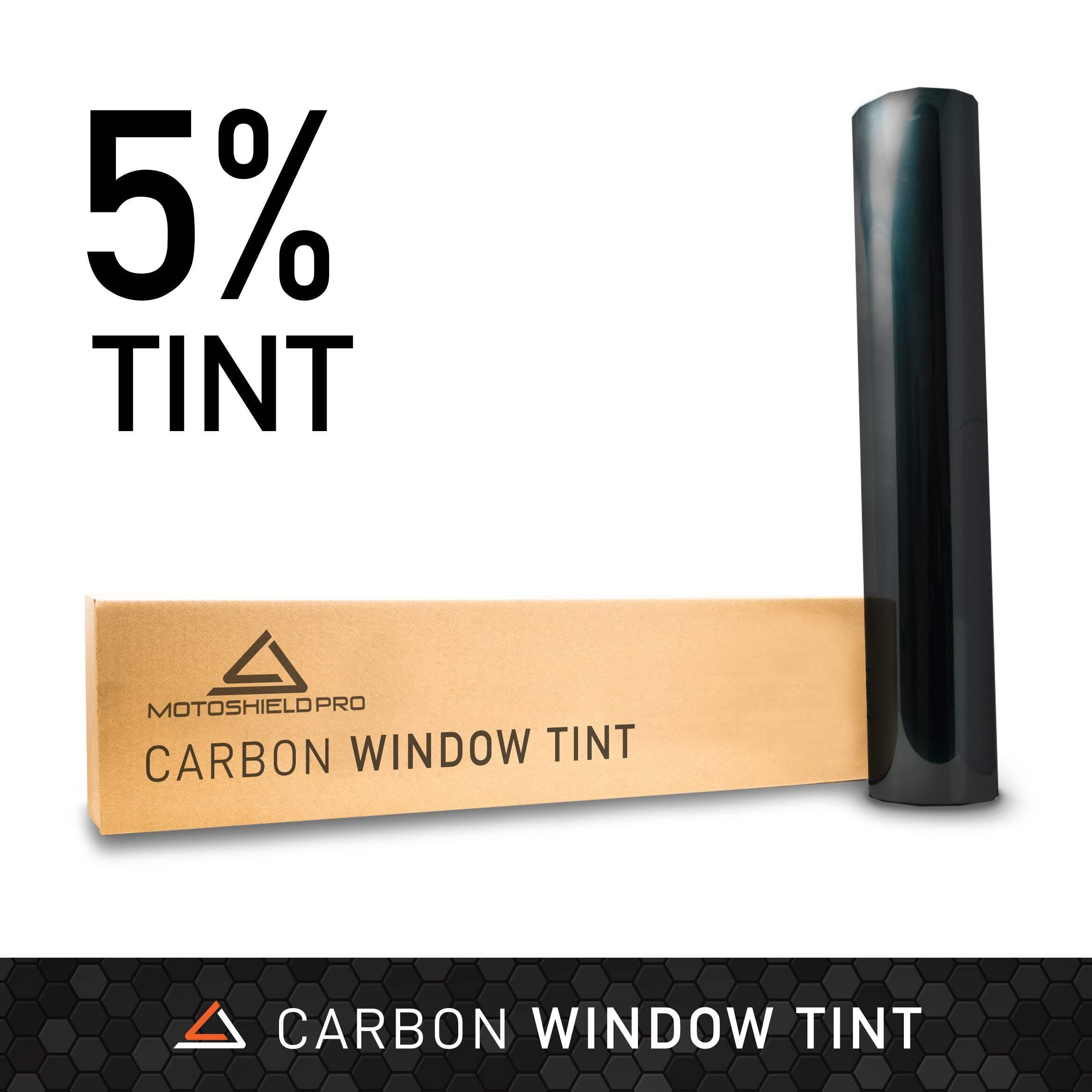 MotoShield Pro Carbon Window Tint - 30" in x 100' ft Roll + Lifetime ...