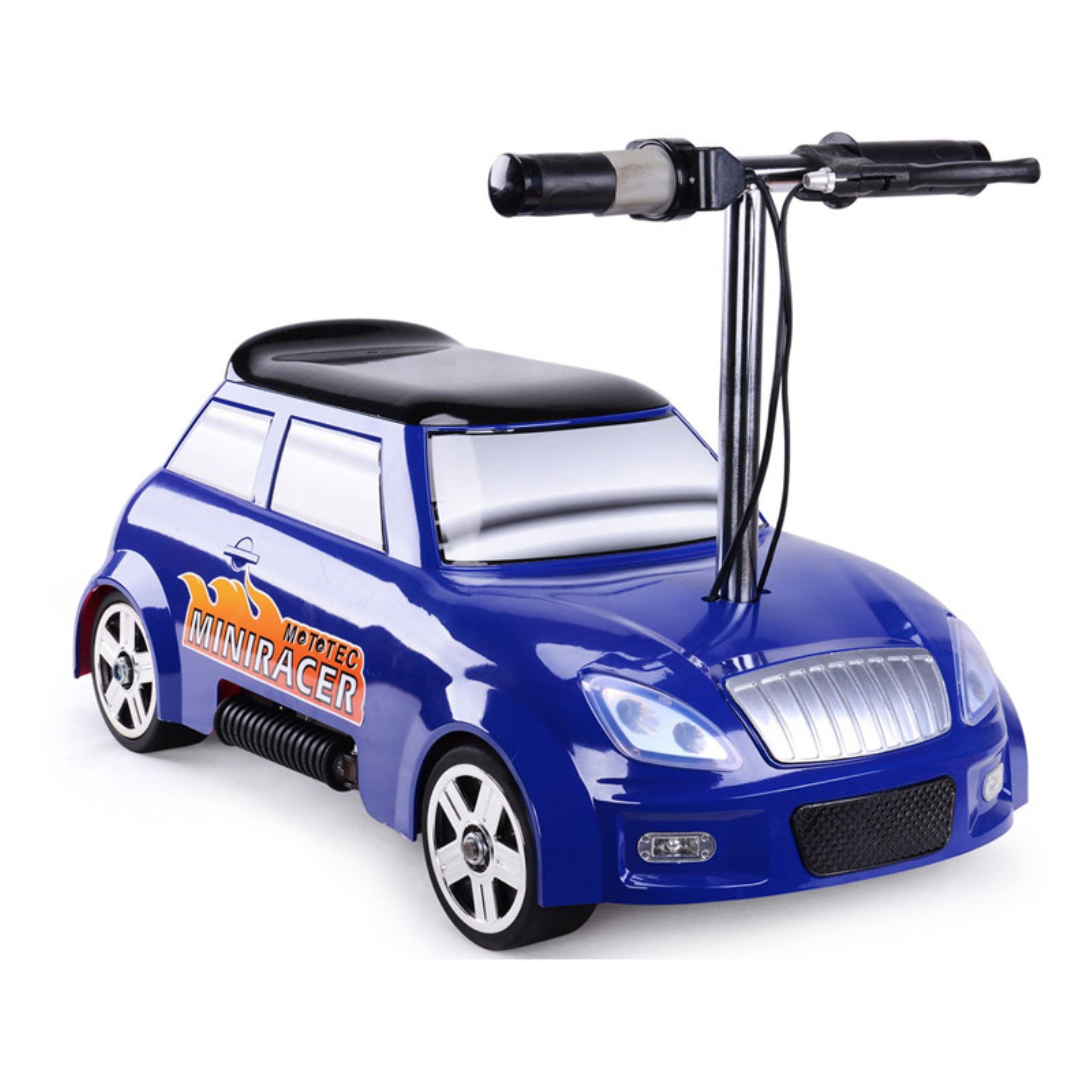 MotoTec 24V Mini Racer V2 Battery-Powered Ride-On, Blue - Walmart.com