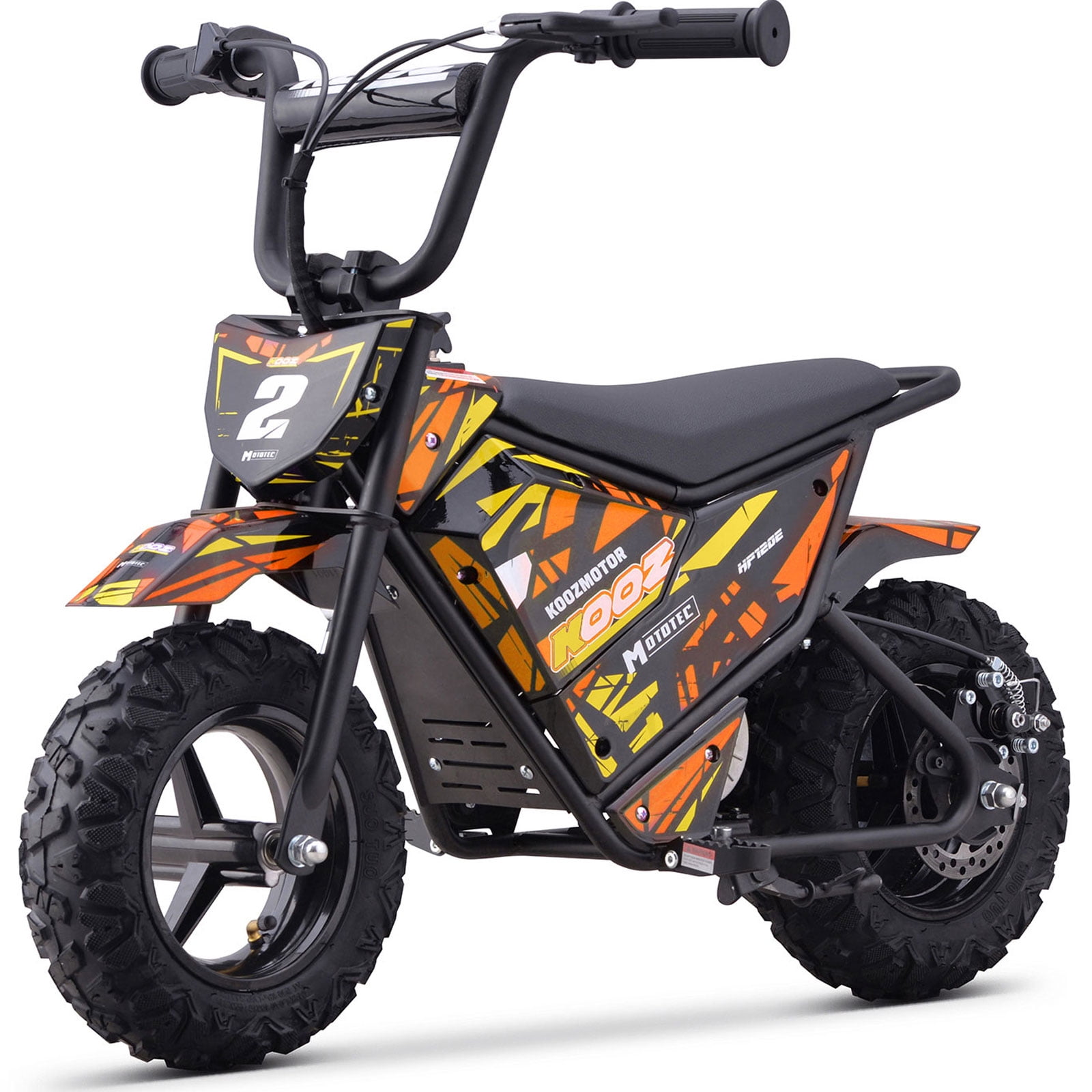MotoTec 24v 250w (HP120E) Electric Powered Mini Bike Orange - Walmart.com