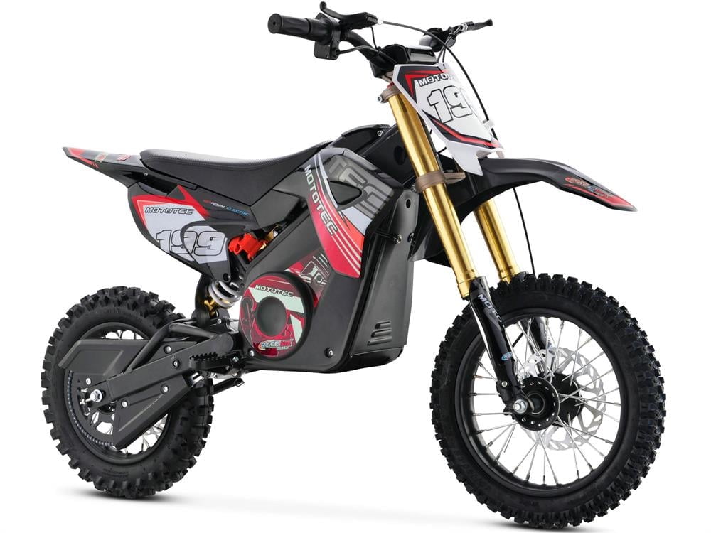 MotoTec 36v Pro Electric Adult Dirt Bike Motorcycle 1000w Lithium Red ...