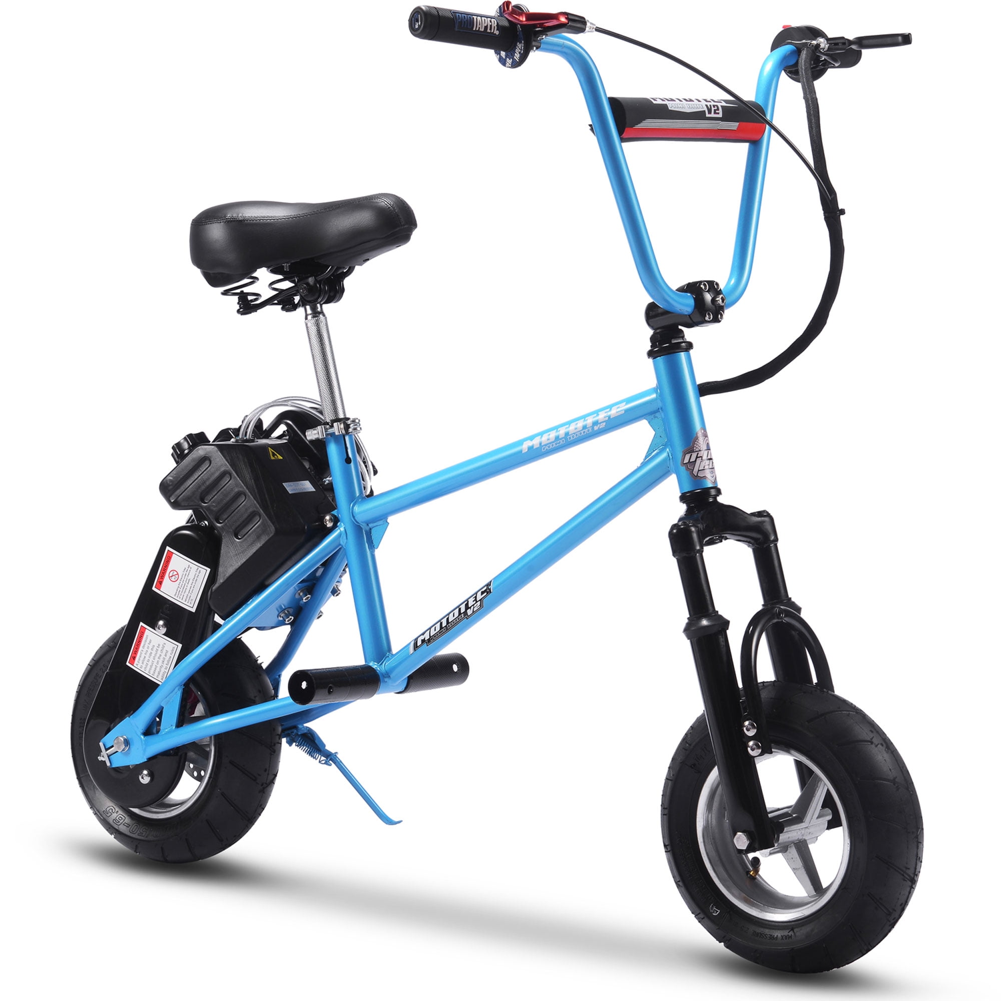 MotoTec 49cc Gas Mini Bike V2 Blue - Walmart.com