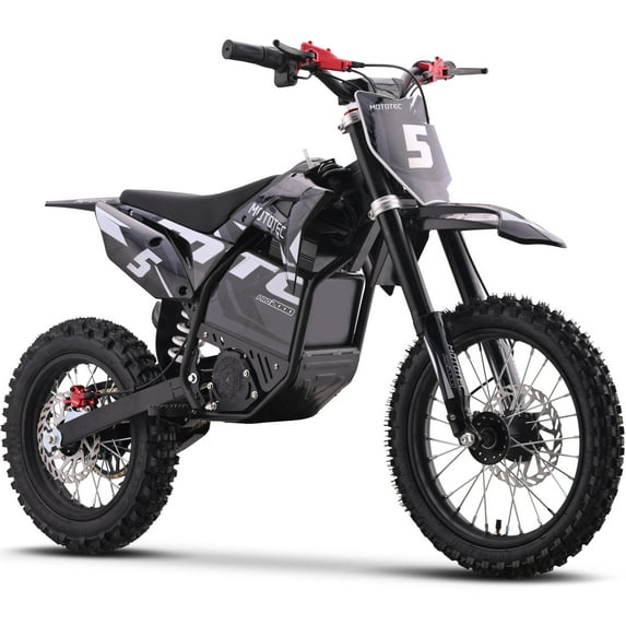 MotoTec, Electric Dirt Bike, 60v 2000w Lithium, Grey - Walmart.com