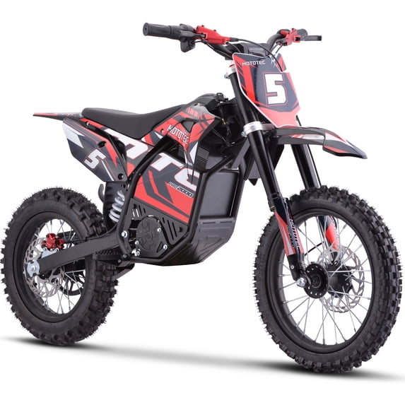 MotoTec, Electric Dirt Bike, 60v 2000w Lithium Pro, Red - Walmart.com