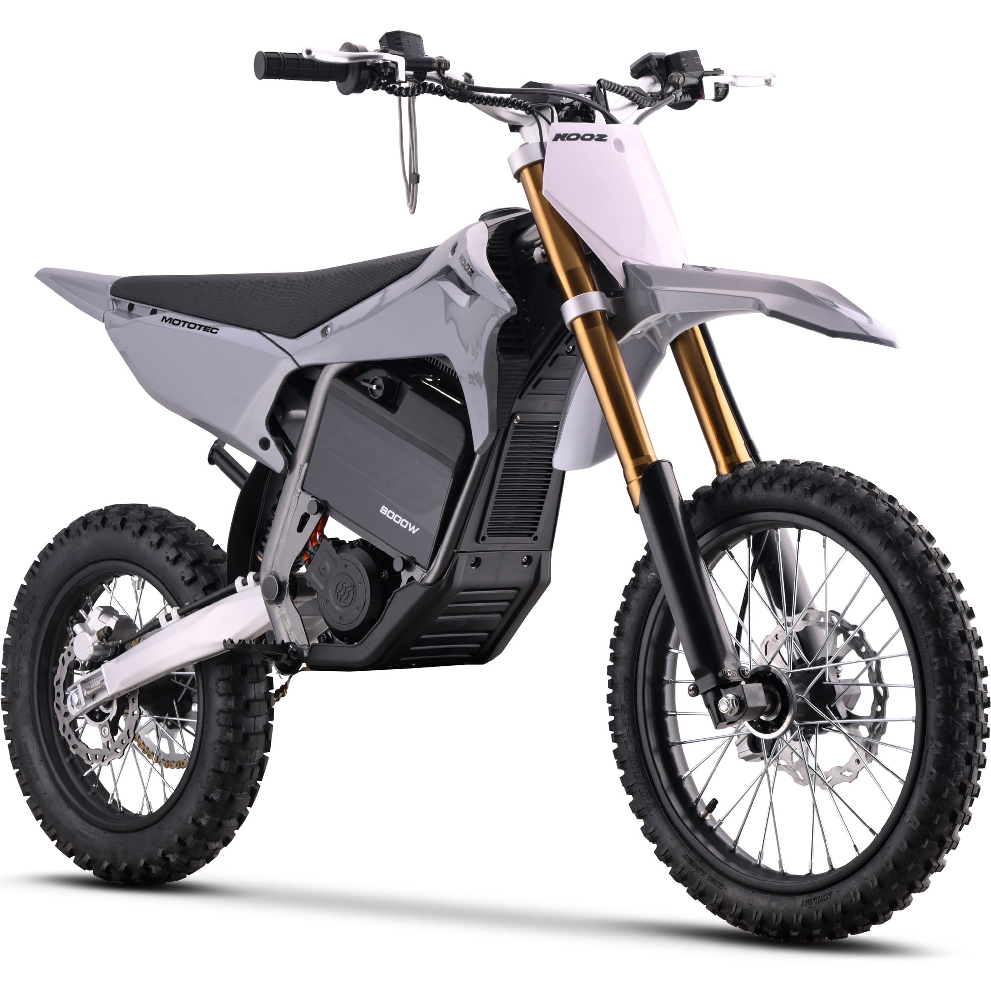 MotoTec 72v 8000w Pro Electric Dirt Bike 17/14 Lithium Grey - Walmart.com