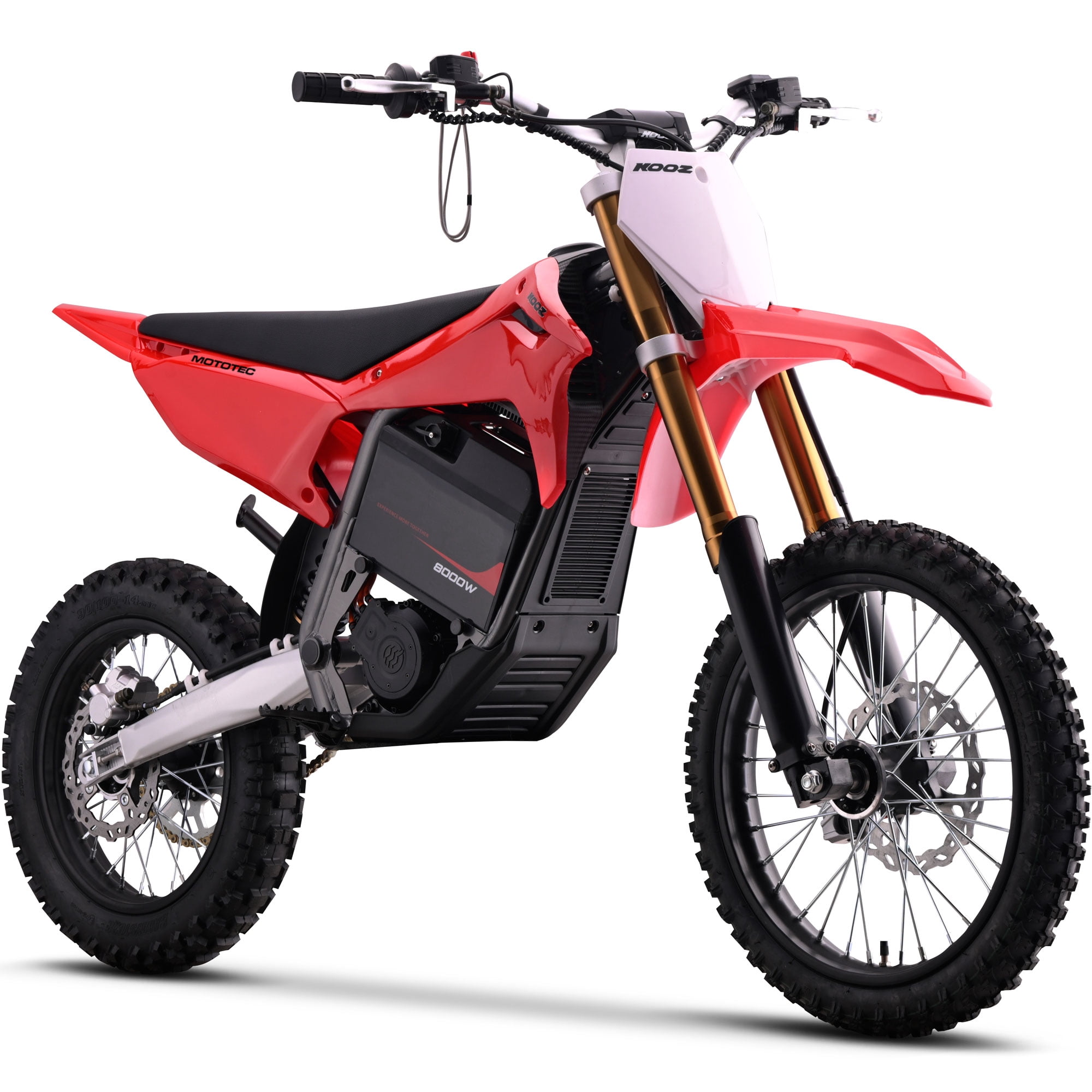 MotoTec 72v 8000w Pro Electric Dirt Bike 17/14 Lithium Red - Walmart.com