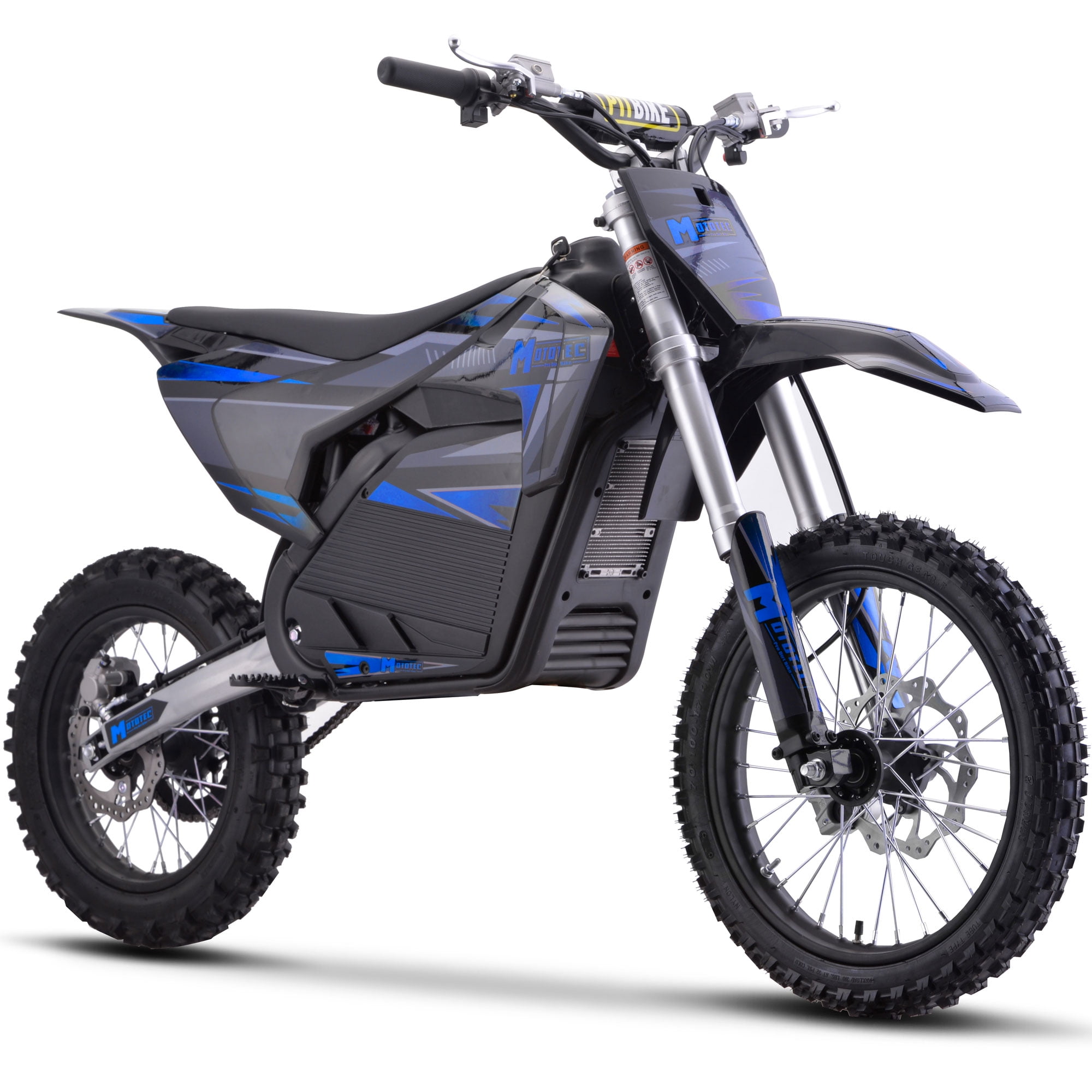 MotoTec 72v Pro Electric Dirt Bike 5000w Lithium Blue - Walmart.com