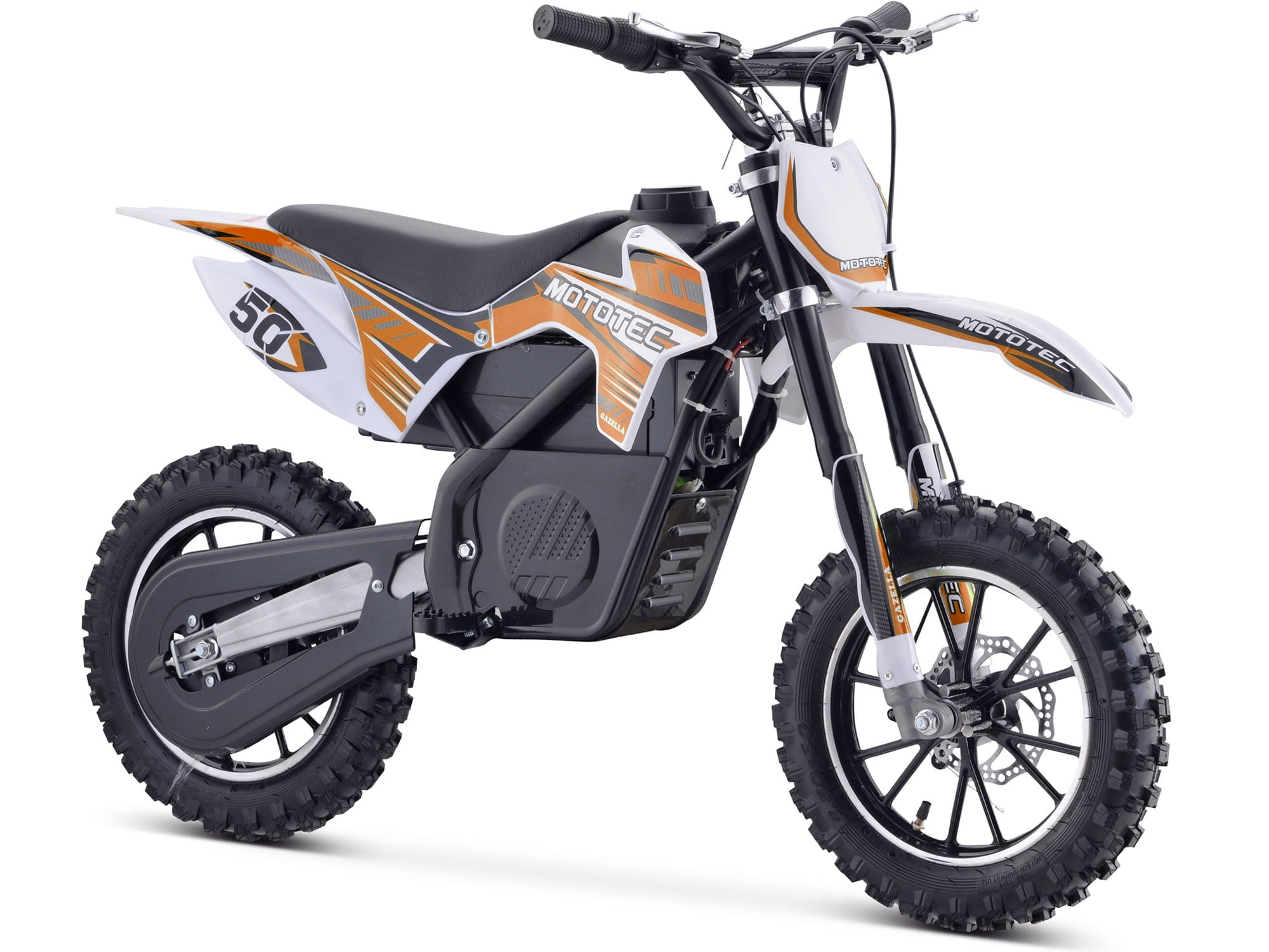 MotoTec 24V Fast Power Electric Dirt Bike for Teenagers, Orange ...
