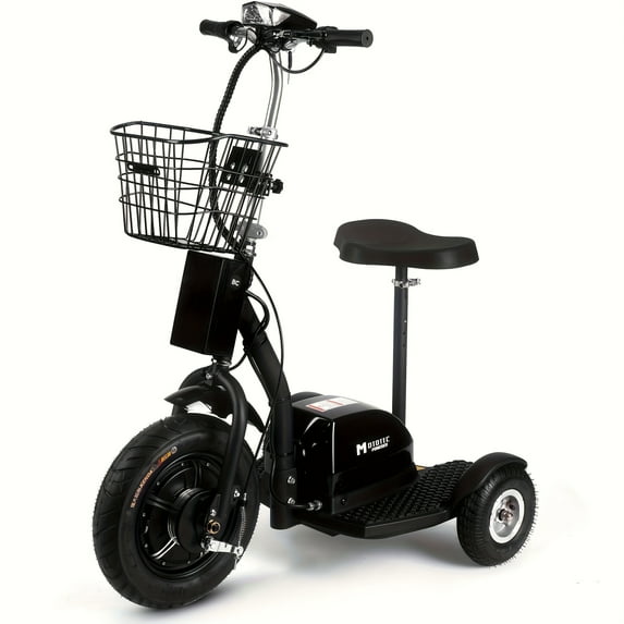 MotoTec Electric Trike Mobility Scooter for Adults with Carbon Steel ...