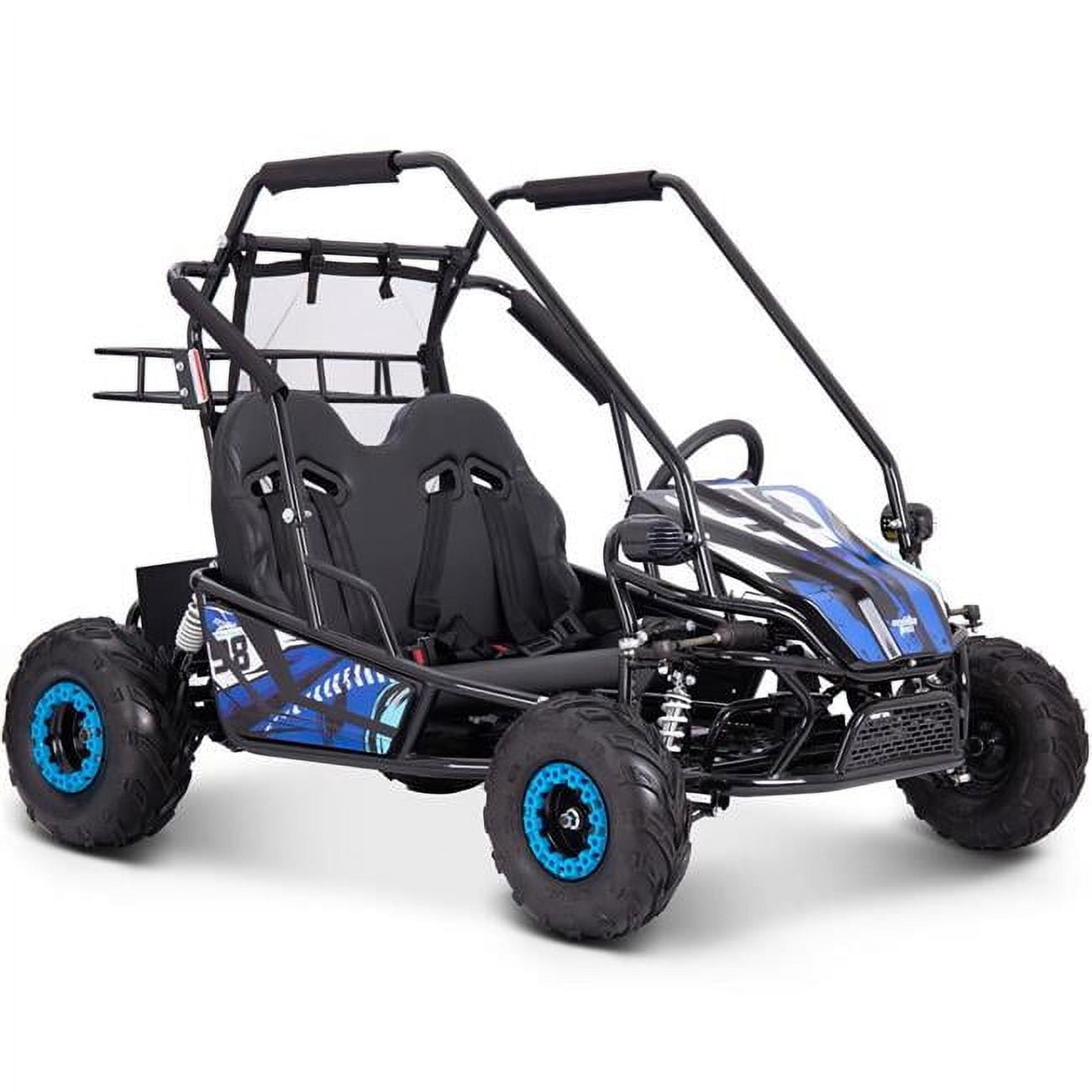 MotoTec Mud Monster XL 2000w 2 Seat Kids ATV UTV, Full Suspension, Blue ...