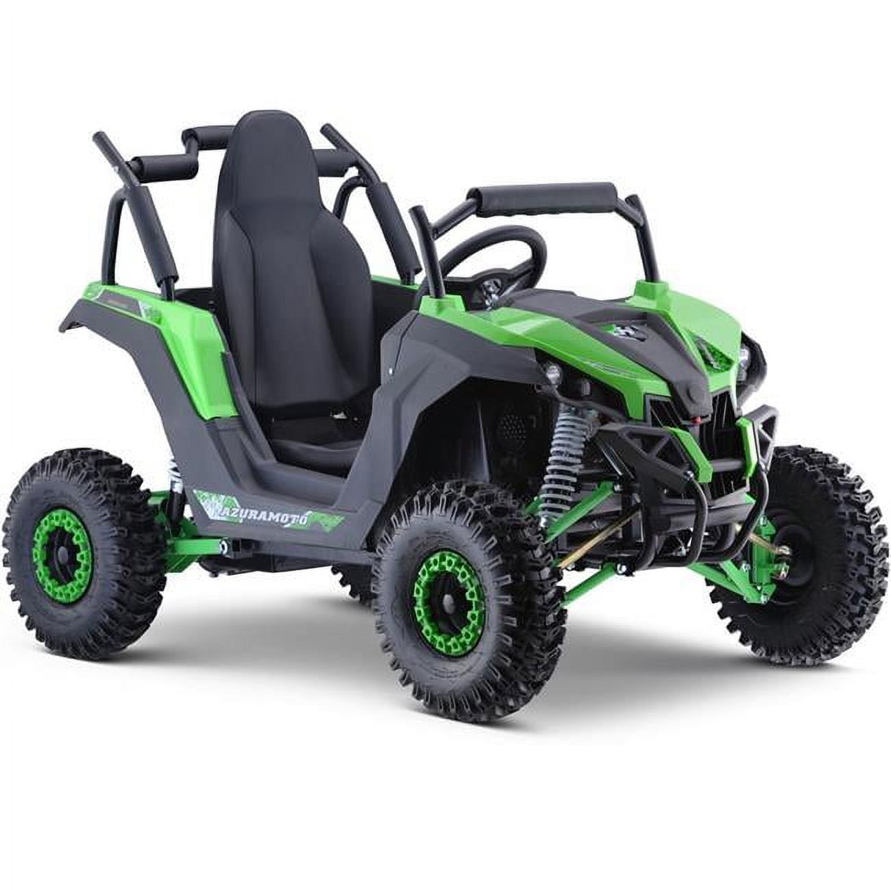 MotoTec 48V 1200W Electric Kids UTV Truck, Rideable Off-Road ATV, Green ...