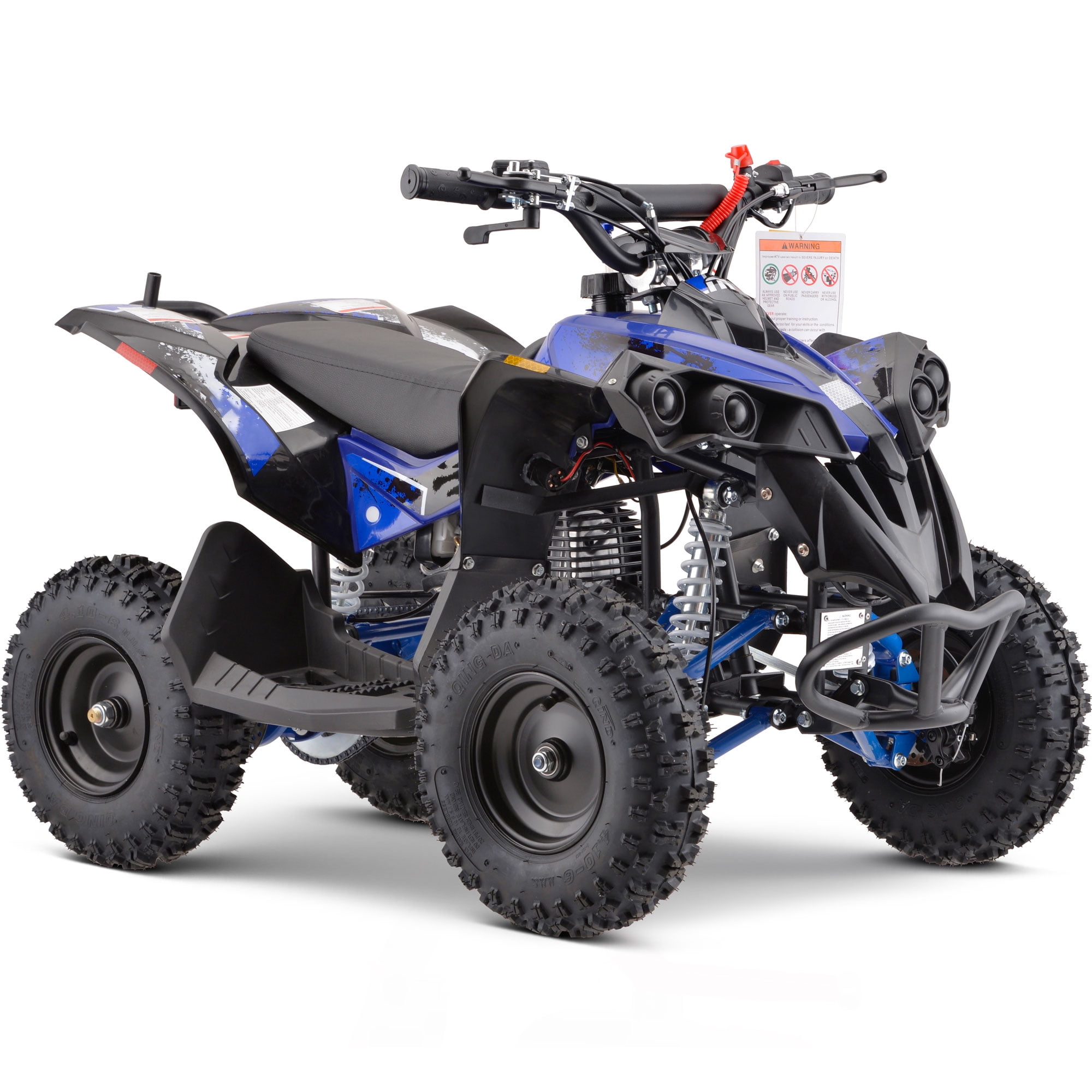 MotoTec Renegade 4-Stroke Kids Gas 40cc ATV with Chain Drive Suspension ...