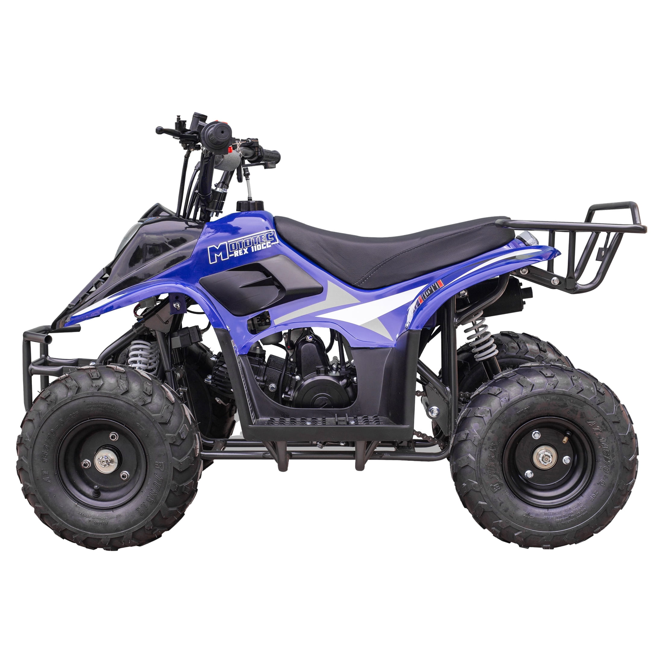 MotoTec Rex Gas Powered Youth ATV 110cc 4-Stroke, Blue - Walmart.com