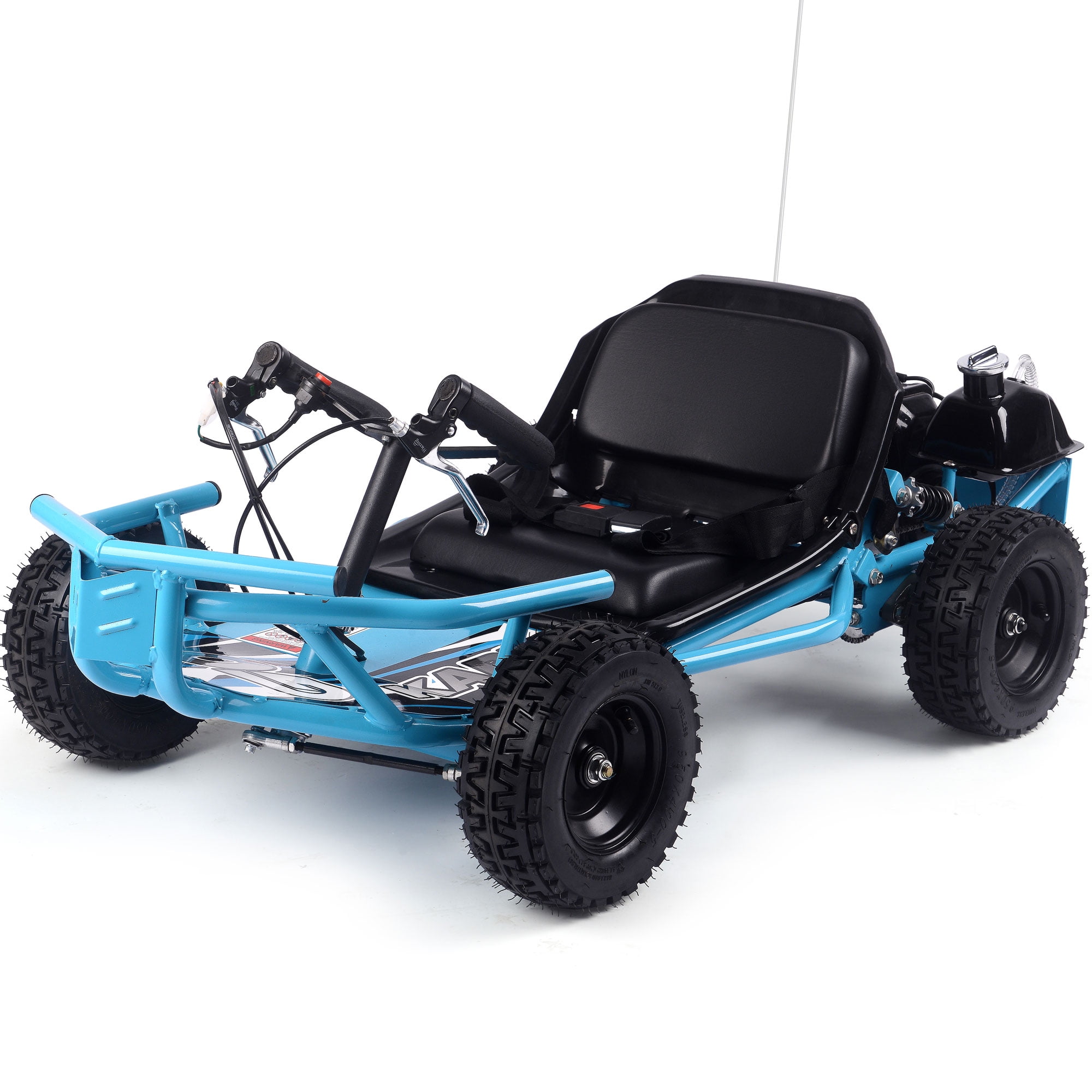 MotoTec Sandman Kids Gas Powered 52cc Go Kart Blue - Walmart.com