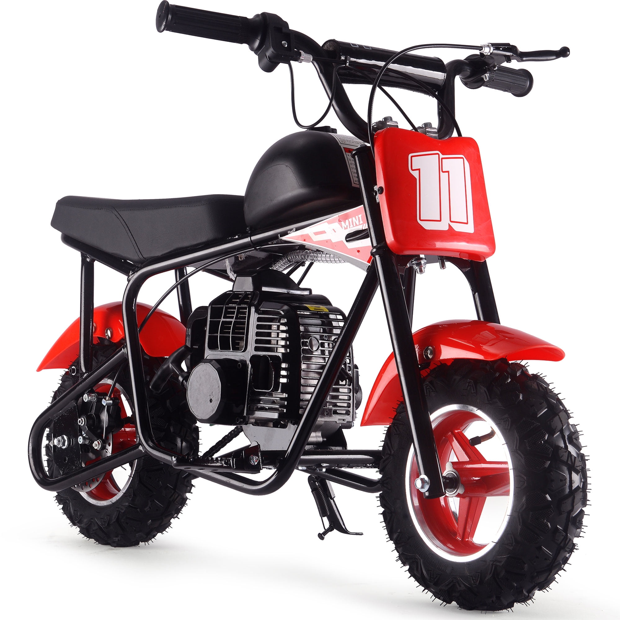 MotoTec Urchin 49cc 2-Stroke Kids Gas Mini Bike Red - Walmart.com