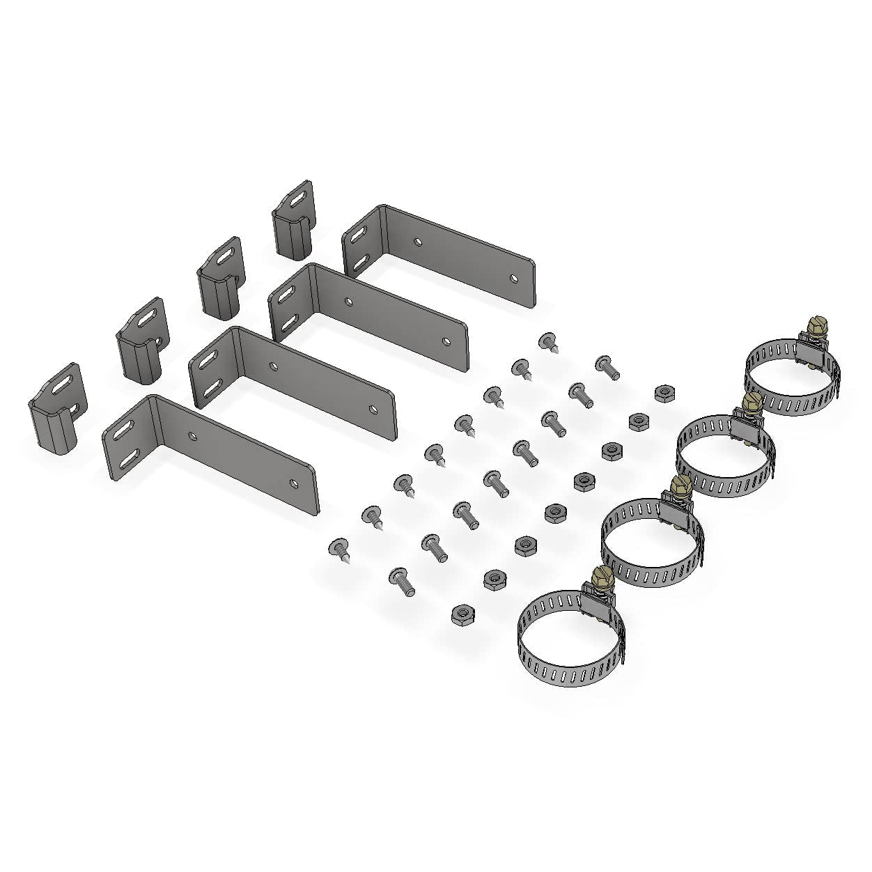 Motobilt Soft Top Door Surround Bracket Kit for Motobilt JKU Cage Kit ...
