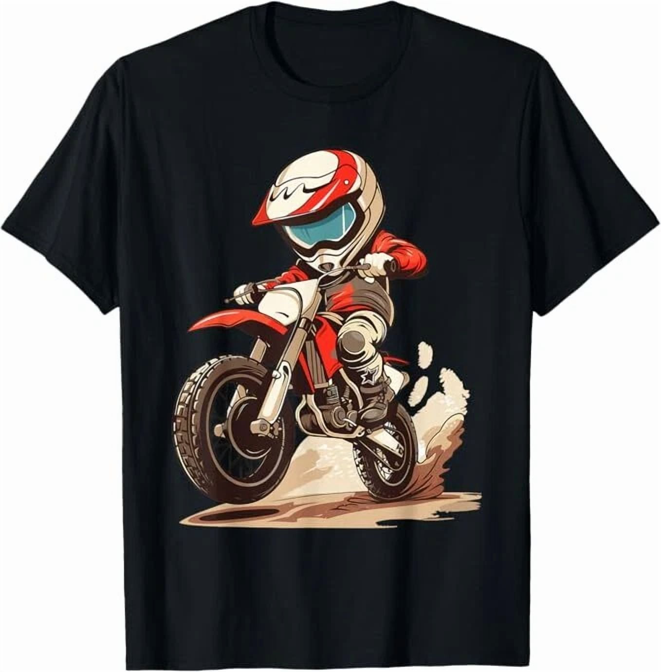Motocross And Dirt Bike Rider Racing Sport Art Graphic Tee Shirt Top,for men & women up to 5XL ...