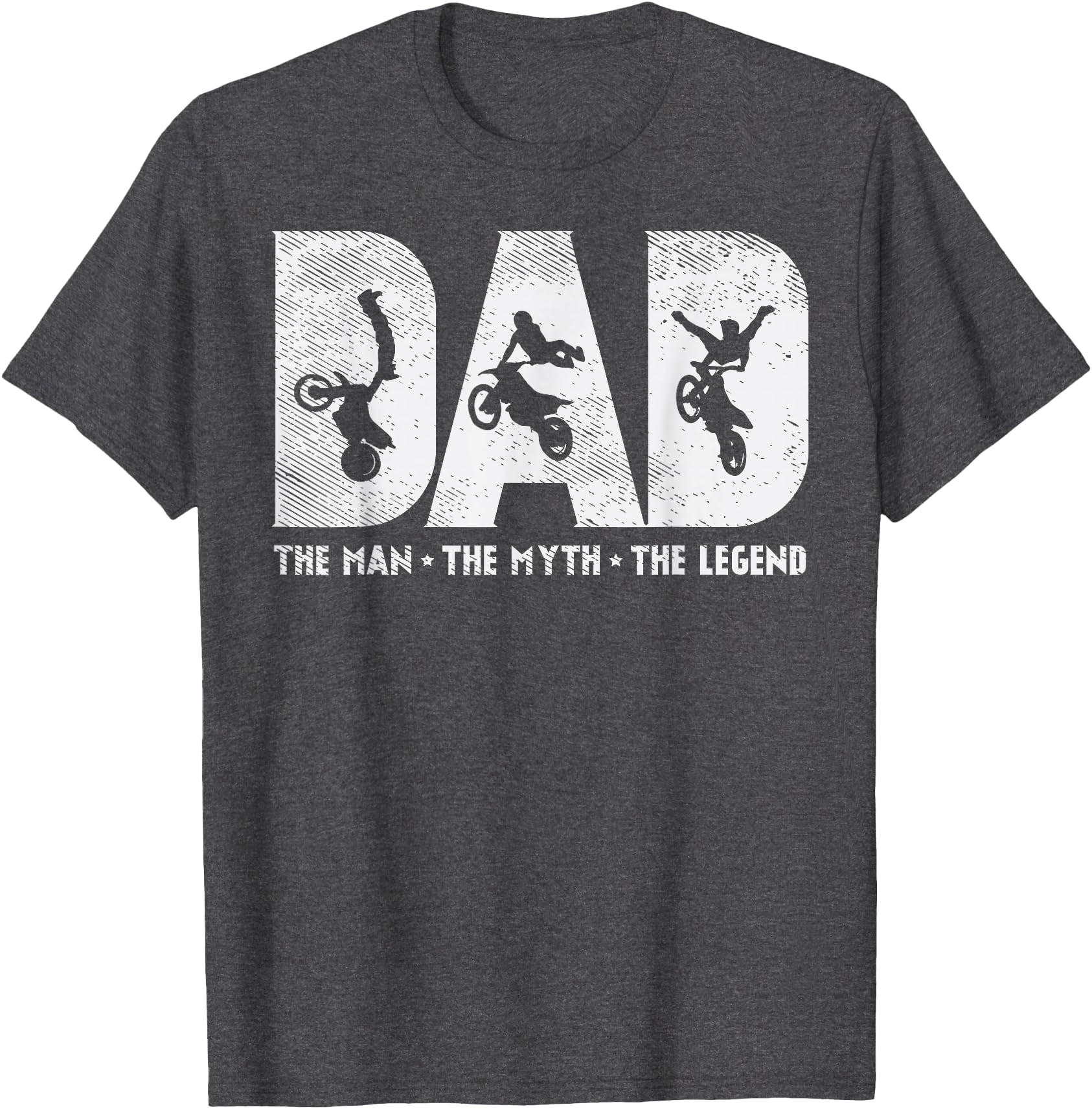 Motocross Dad Man Myth Legend Dirt Bike Motorcycle Race Gift Softstyle ...