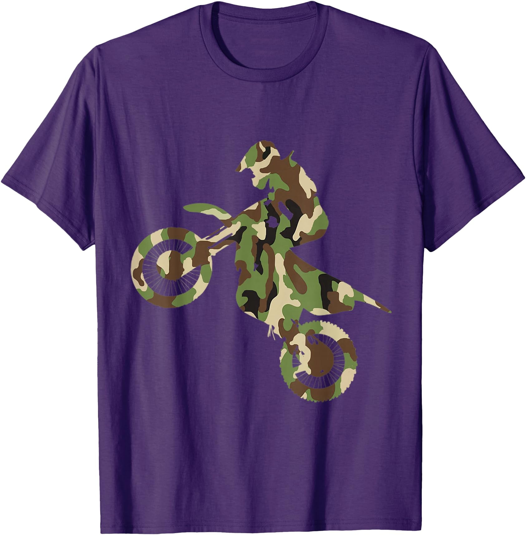 Motocross Dirt Bike Racing Shirt Camo Camouflage Softstyle Unisex T ...