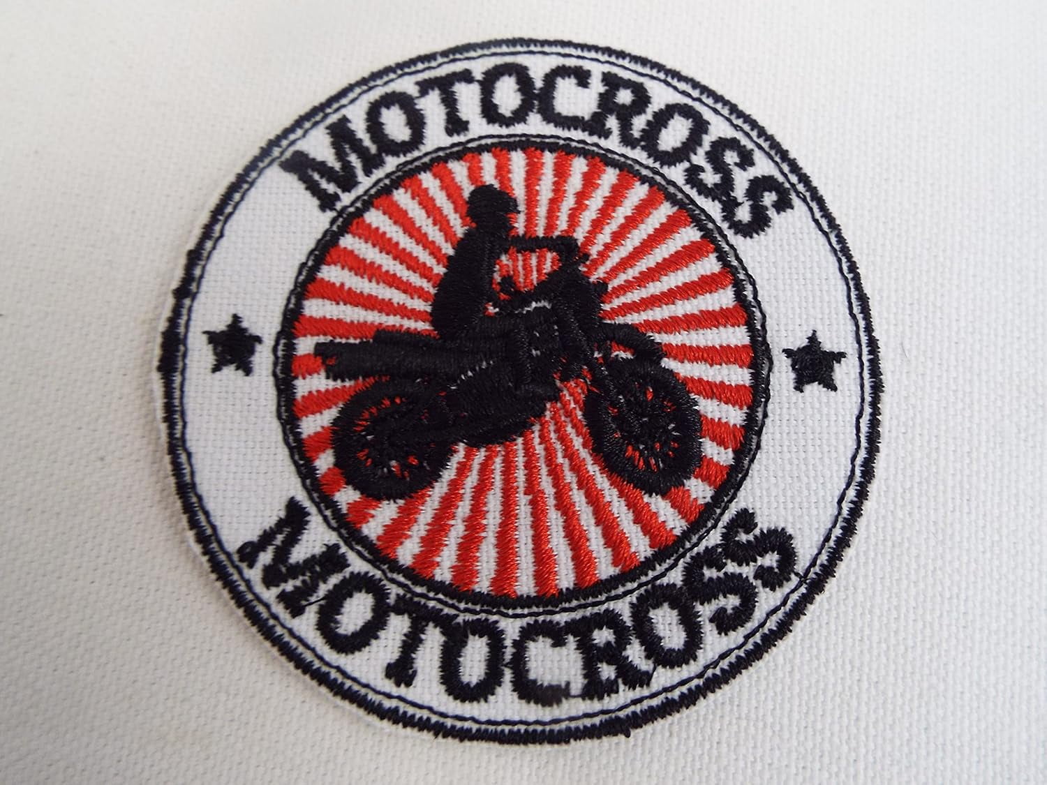 Motocross Dirtbike Embroidery Iron-on Patch - Walmart.com