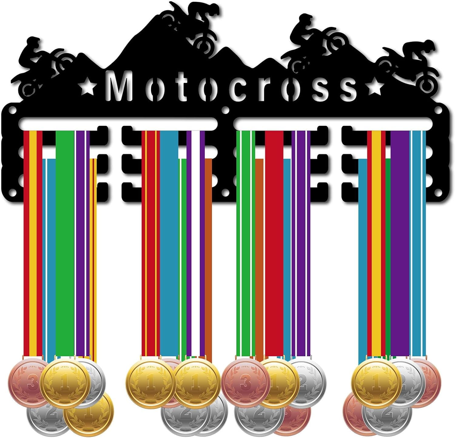 Motocross Medal Holder Runner Medal Hanger Display Rack Sports Metal ...