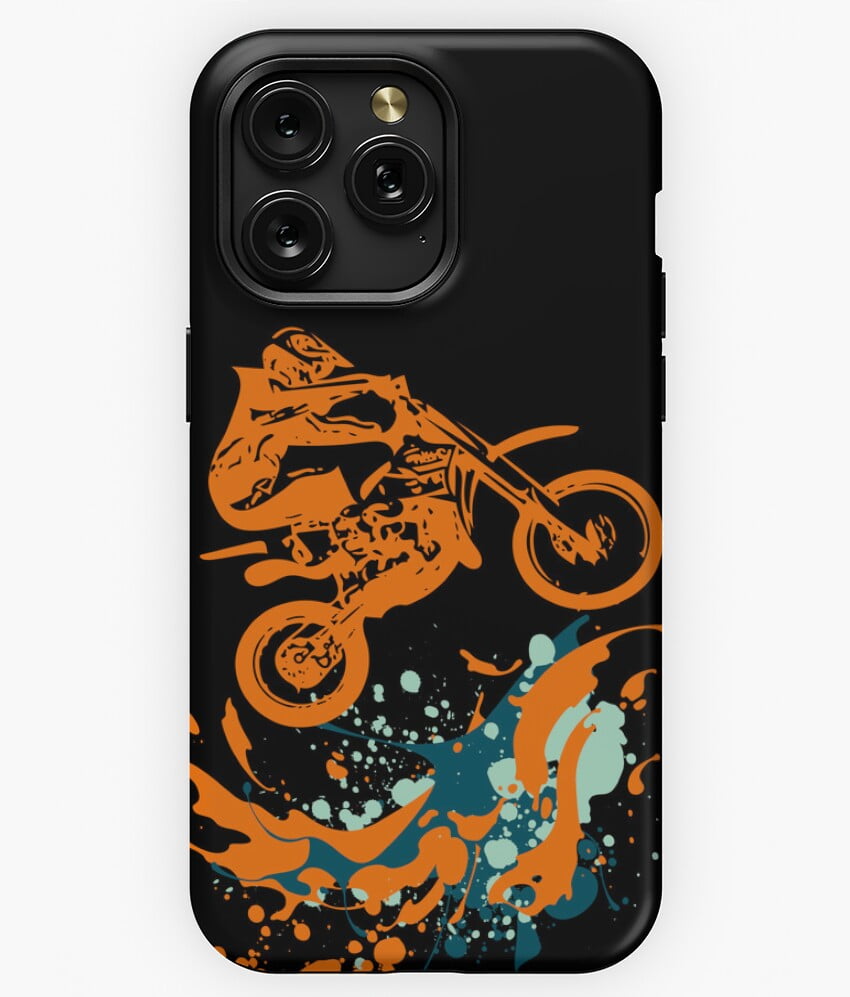 Motocross Racer on The Road Dirt Bike G7672 Phone Case for iPhone17 16 ...