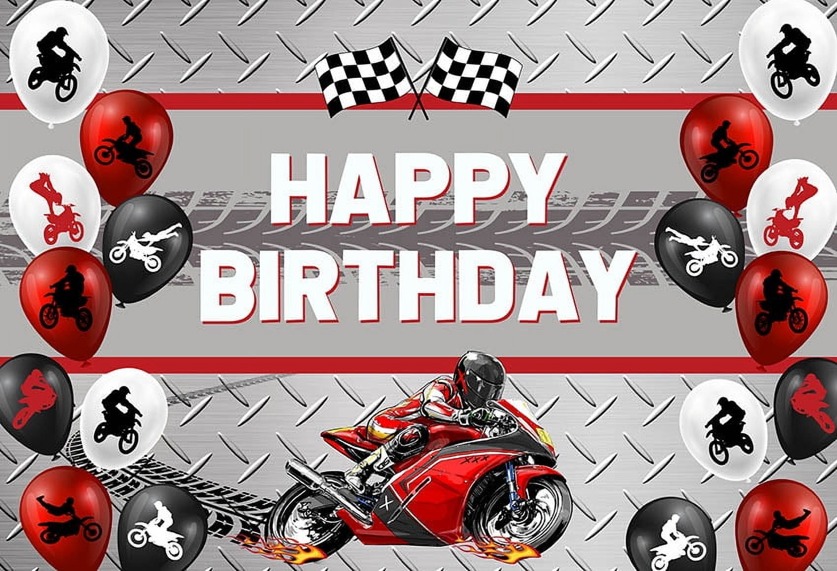 Motocross Racing Motorcycle Photography Background Balloons Boys ...