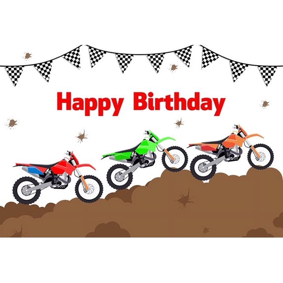 Motocross Racing Motorcycle Photography Background Balloons Boys ...