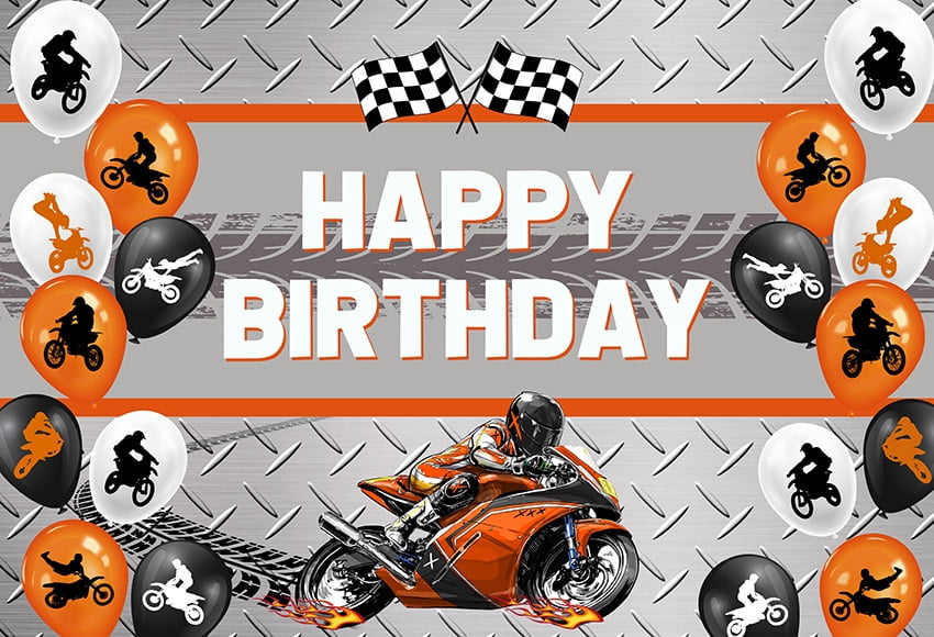Motocross Racing Motorcycle Photography Background Balloons Boys ...