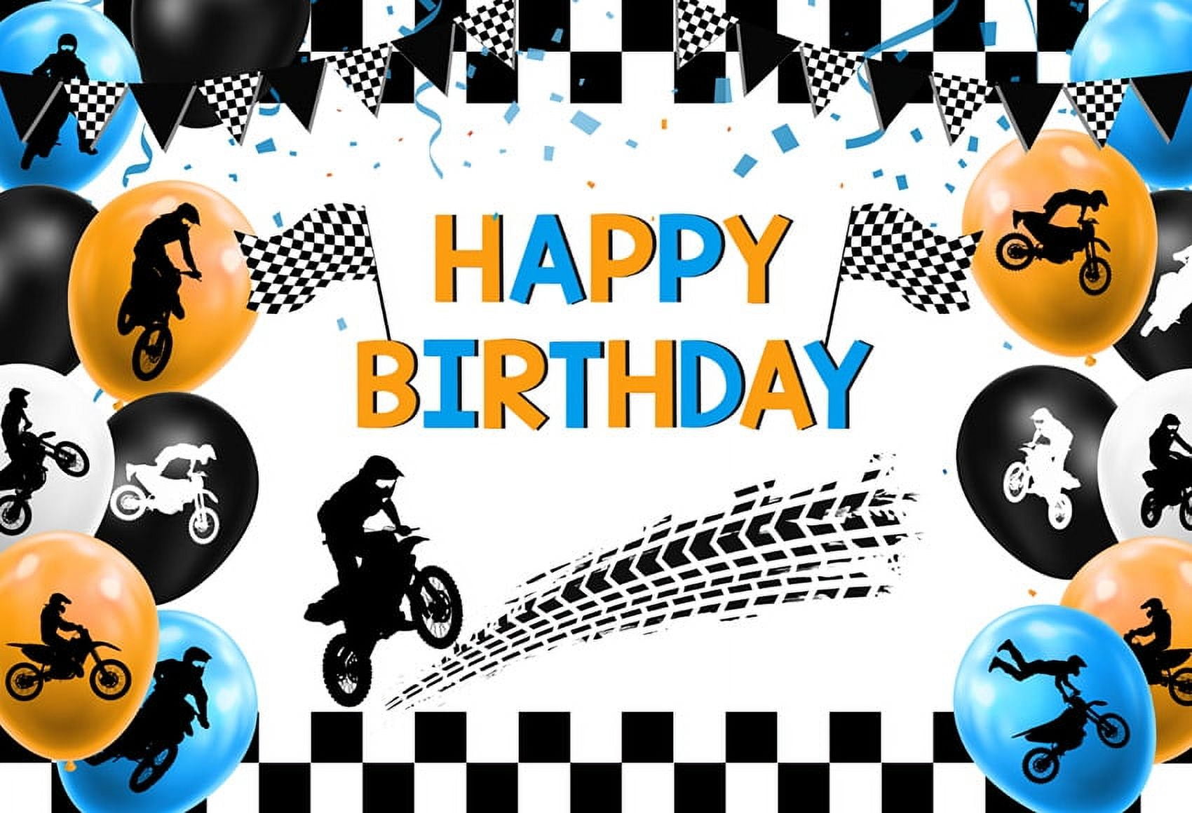 Motocross Racing Motorcycle Photography Background Balloons Boys ...