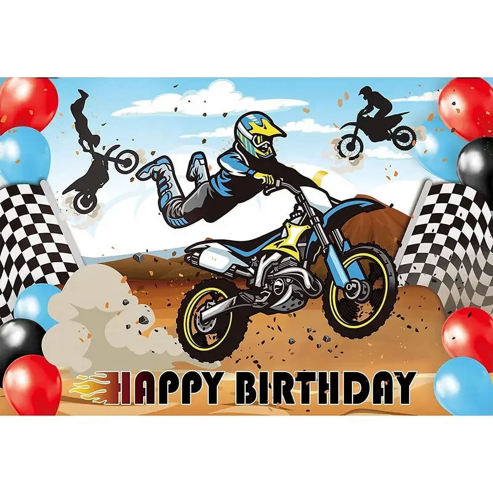 Motocross Racing Theme Backdrop Motorcycle Dirt Bike Photography ...