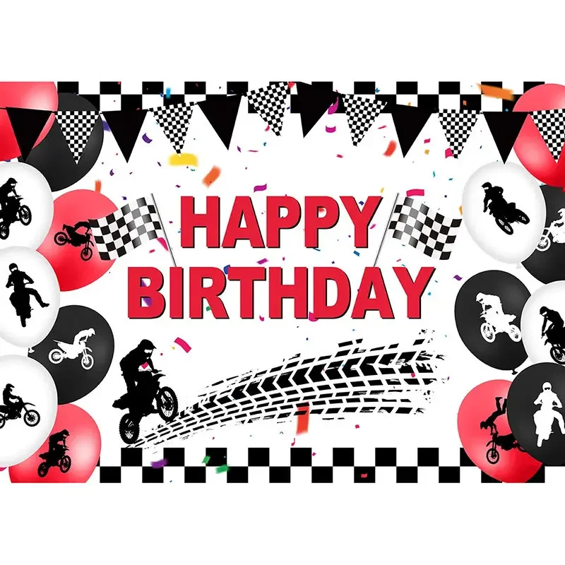 Motocross Racing Theme Backdrop Motorcycle Dirt Bike Photography ...