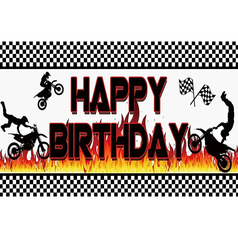 Motocross Racing Theme Backdrop Motorcycle Dirt Bike Photography ...