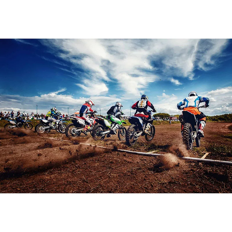 Motocross Racing Theme Backdrop Motorcycle Photography Background for ...