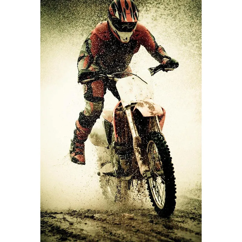 Motocross Racing Theme Backdrop Motorcycle Photography Background for ...