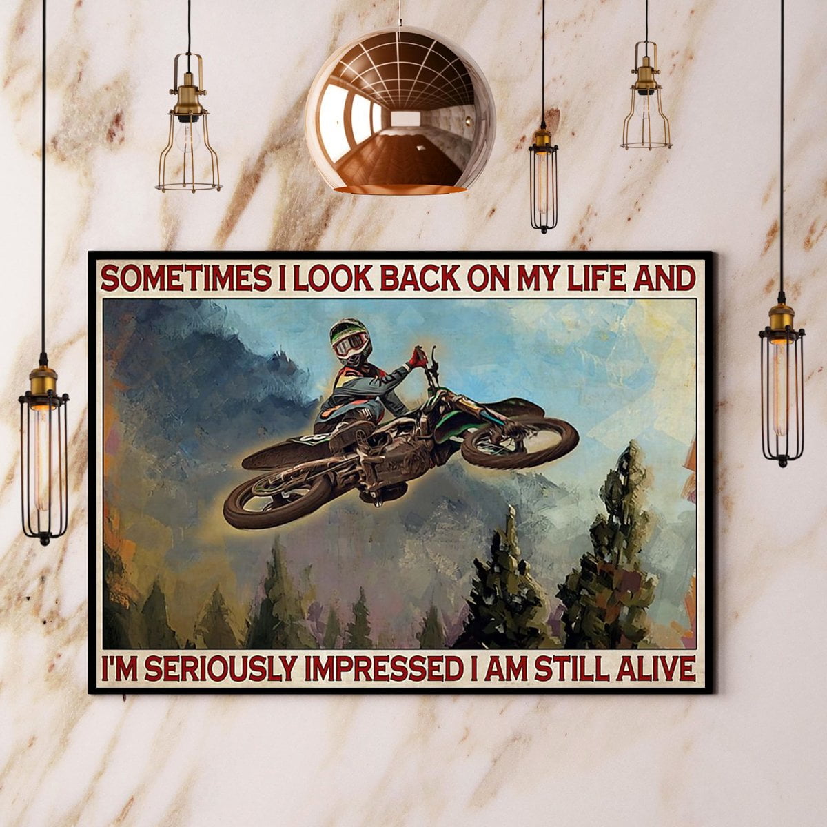 Motocross Sometimes I Look Back On My Life I Am Still Alive Paper ...