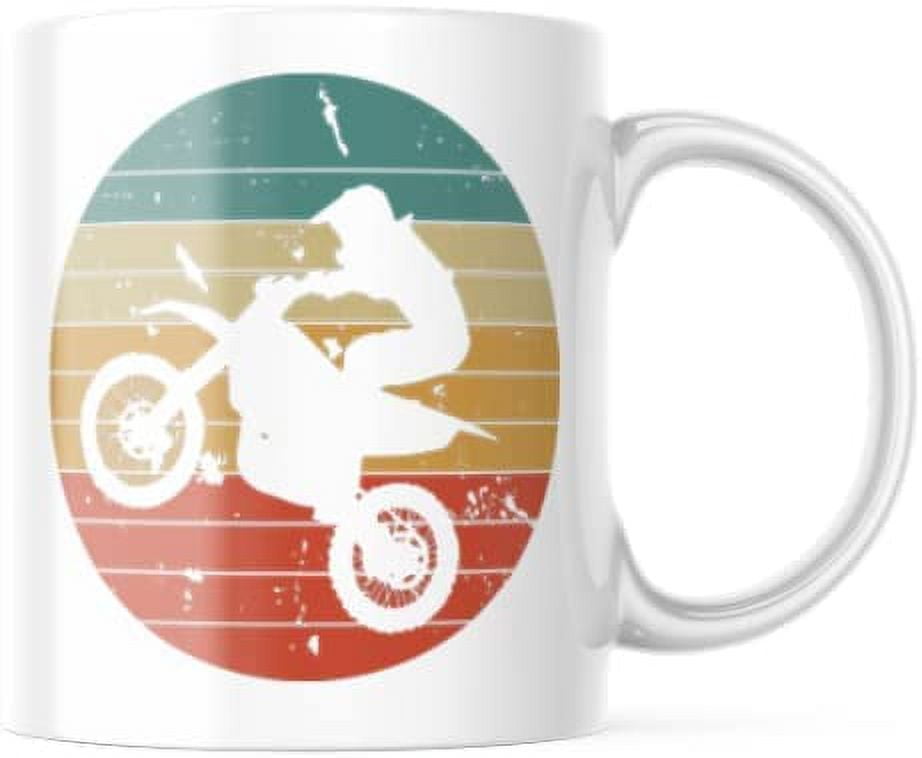 Motocross Vintage Coffee Mug Cute Love Gift Idea Heart Motivation ...