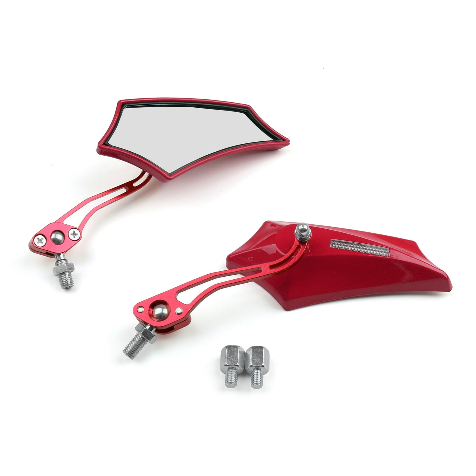 Motocycle Chopper Cruiser Street Dirt Bike Rear View Mirrors 8mm 10mm ...
