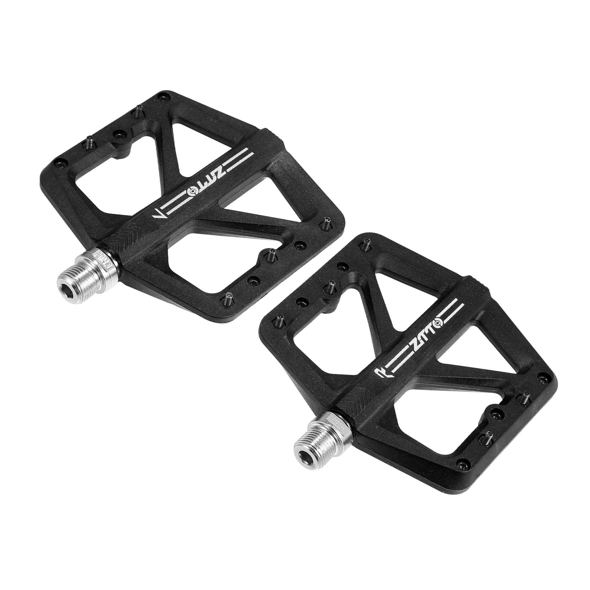 Motoforti 1 Pair Nylon MTB Bike Rear Foot Peg Pedal Black Fit 9/16 Inch ...