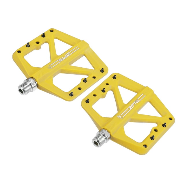 Motoforti 1 Pair Nylon MTB Bike Rear Foot Peg Pedal Yellow Fit 9/16 ...
