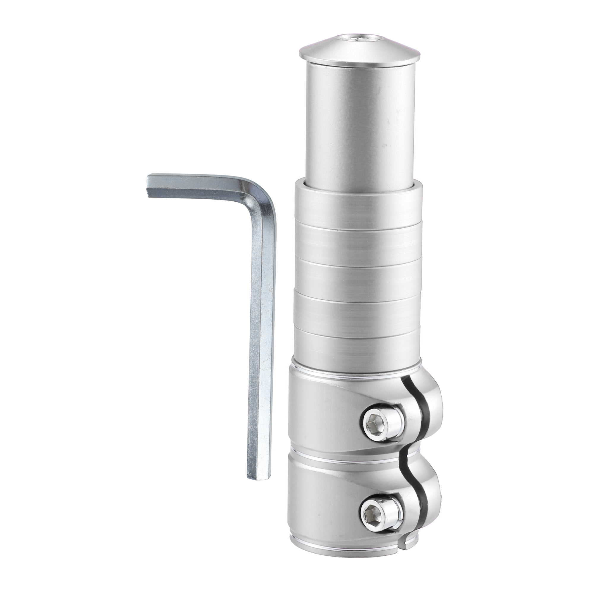 Motoforti 138mm Aluminum Alloy Silver Tone Mountain Bike Stem Riser ...