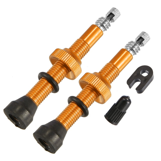 Motoforti 2Pcs Bike Tire Air Valve Tubeless Wheel Valve Kit with Copper ...