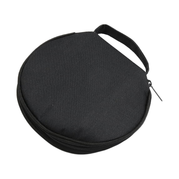 Motoforti Black Nylon Zipper Closure 20 Capacity CD DVD Storage Bag ...