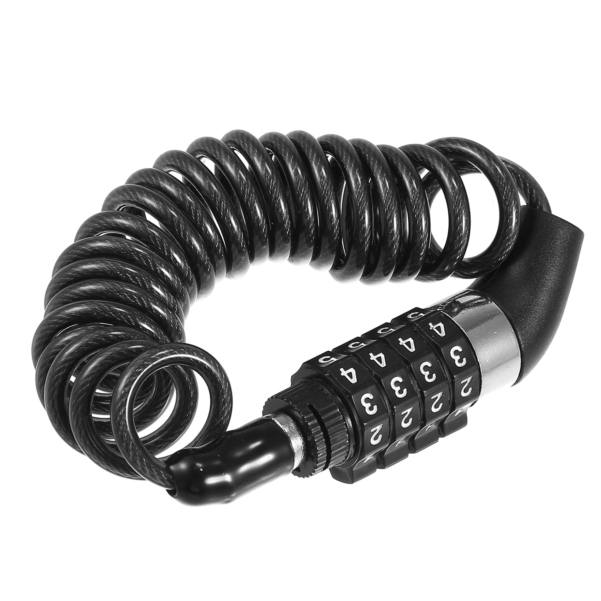 Motoforti Helmet Lock Bike Cable Lock 4 Digit Security Resettable ...