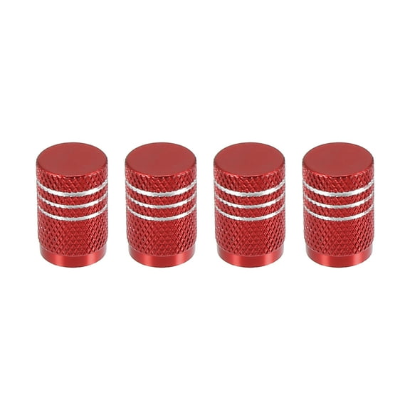 0829 Tire Valve Stem Caps Cover,4 Pcs Metal Black Air Valve Cap ...