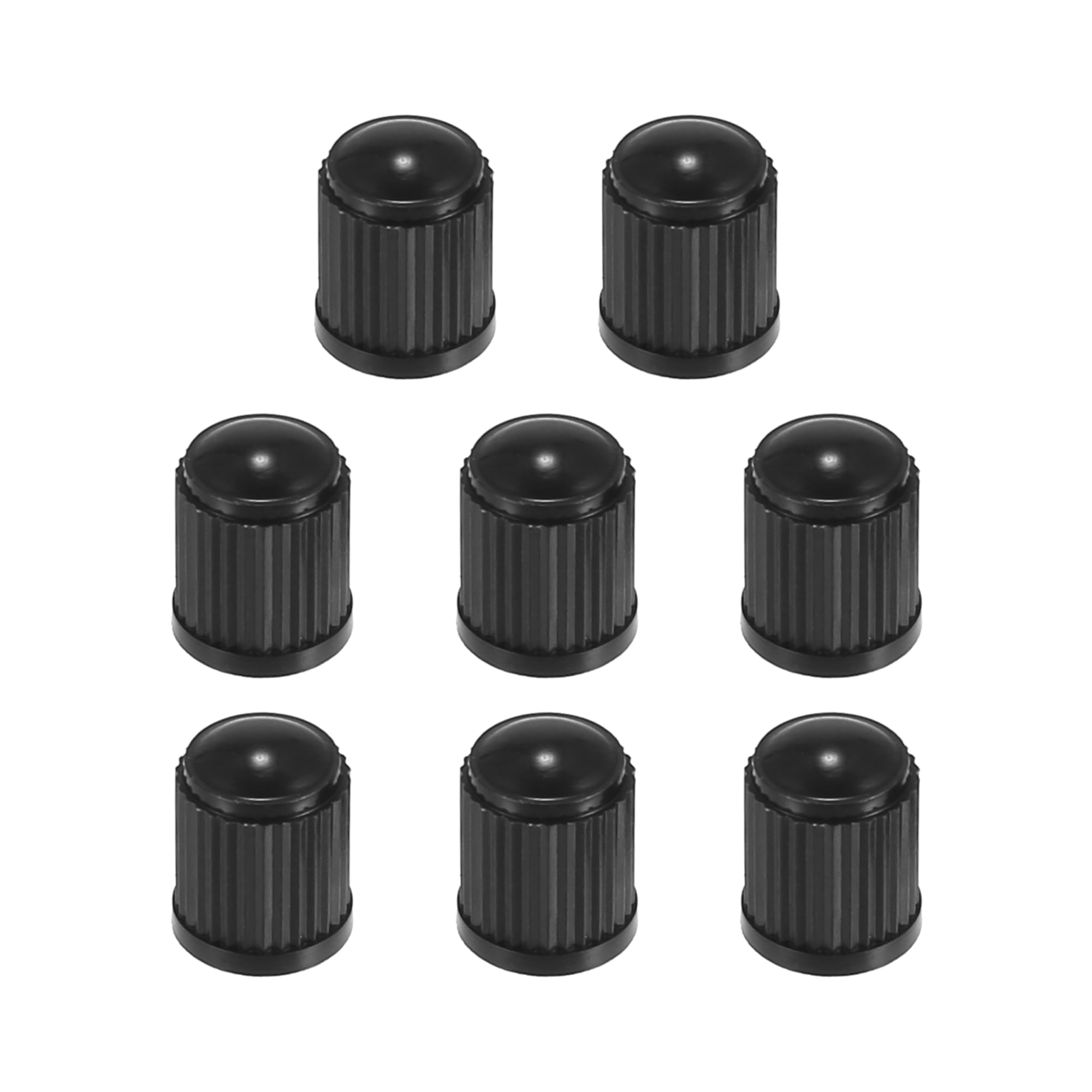 Motoforti Universal Tire Valve Stem Caps Car Accessories Plastic Black ...